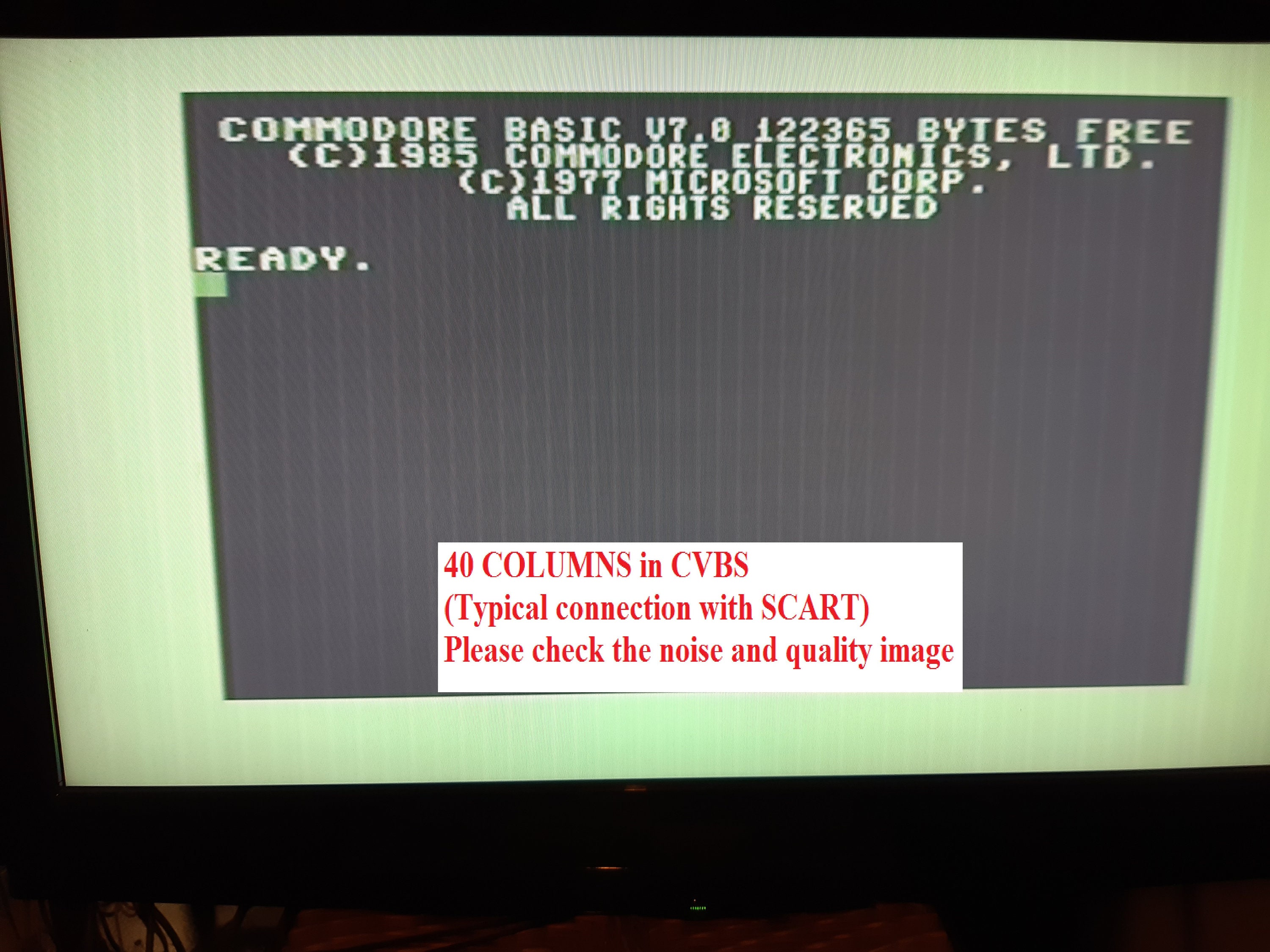 Video Cable Commodore 128 C128 64 RGBI 40 80 Columns 16 Colors SCART ...