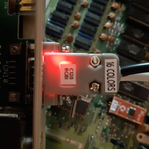 Video Cable Commodore 128 C128 64 RGBI 40 80 Columns 16 Colors SCART ...