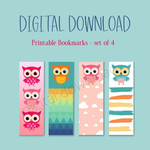 Printable Owl Bookmarks