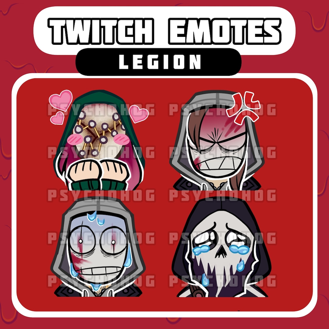 Legion Emote Set 1 | Twitch | Discord | Streaming | Horror | DBD Frank ...