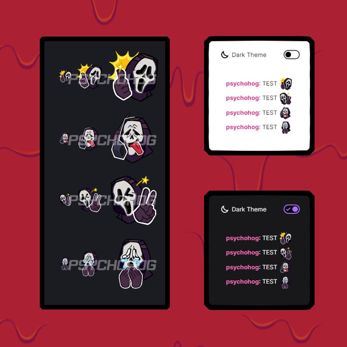 Ghostface Emote Set 1 Twitch Discord Streaming Halloween Horror - Etsy ...