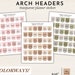 ARCH HEADERS PLANNER Stickers - Transparent Stickers | Functional ...