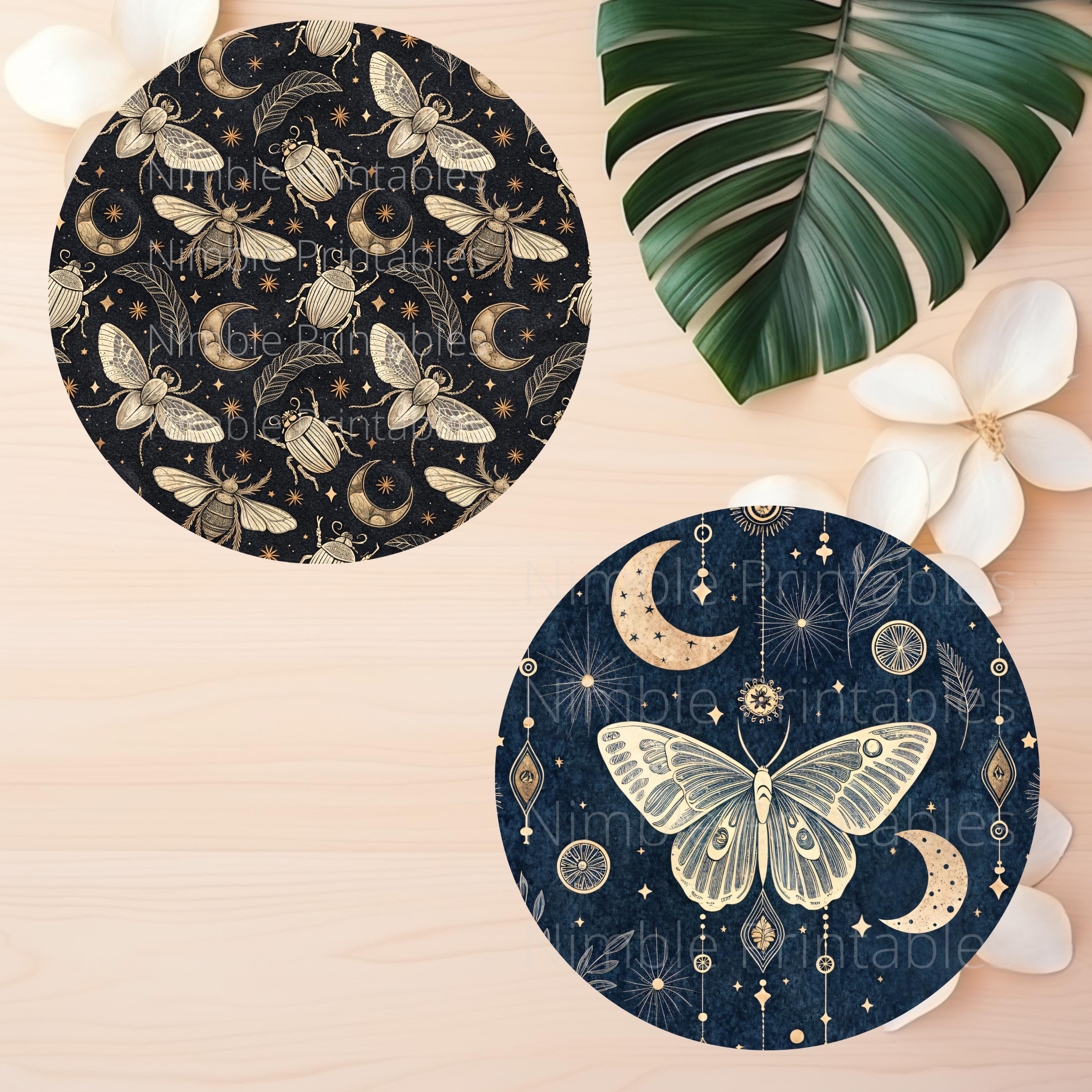 Luna Moth Car Coaster PNG, Instant Downloads Sublimation Design Car ...