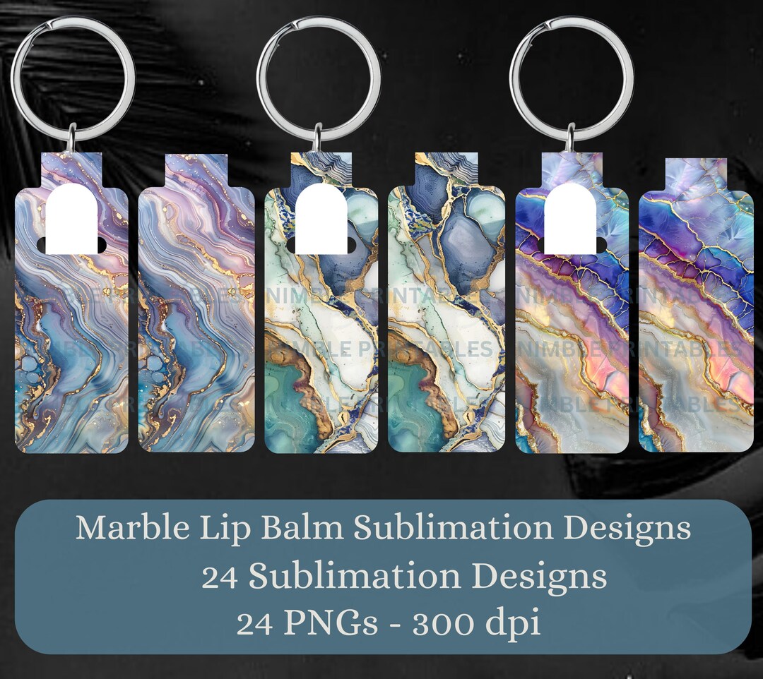 Skinny Lip Balm PNG Kintsugi Design Marble PNG Sublimation Bundle PNG ...