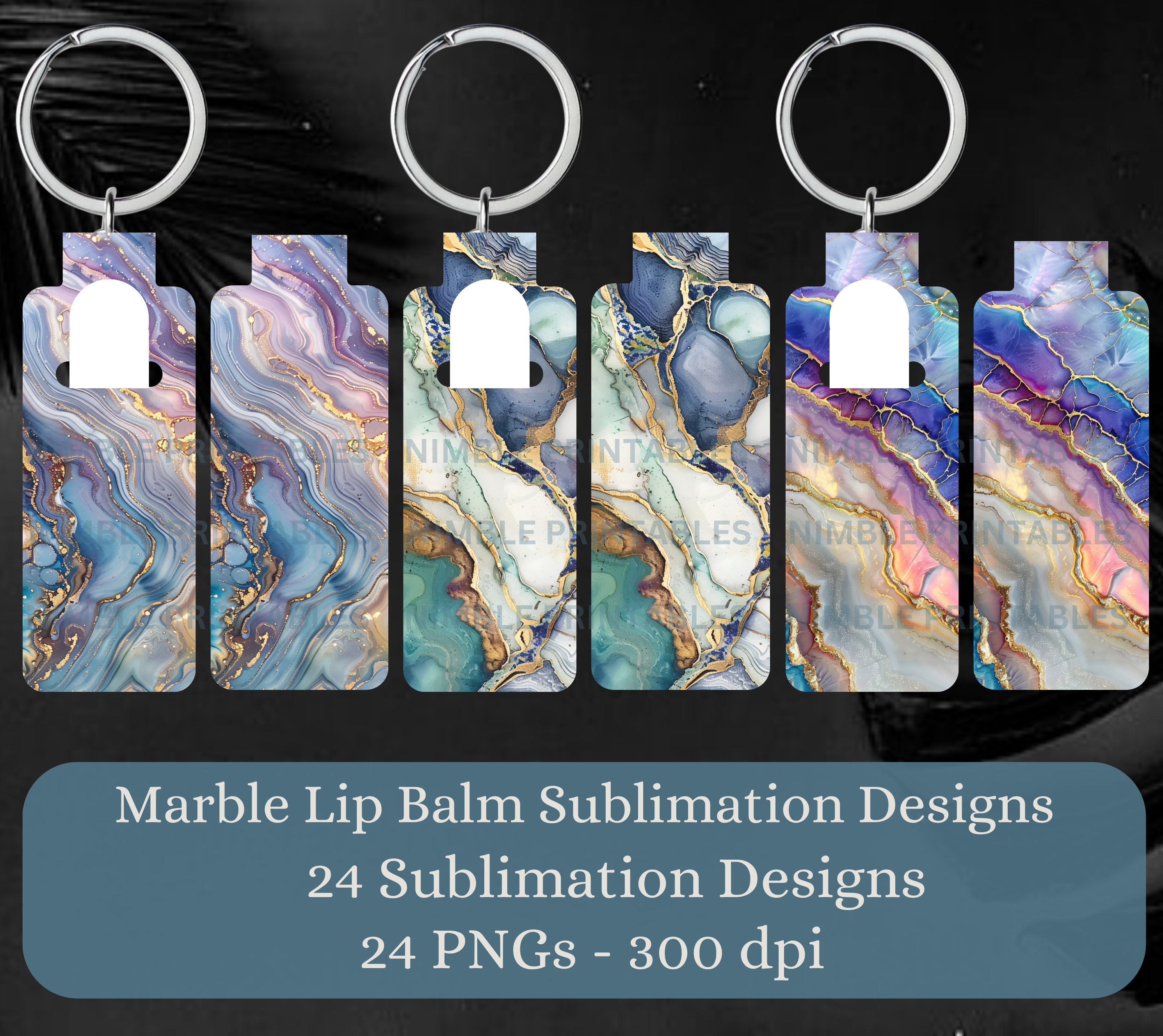 Skinny Lip Balm PNG Kintsugi Design Marble PNG Sublimation Bundle PNG ...