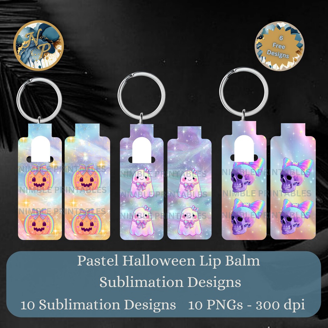Lip Balm Holder Wristlet Keychain PNG, Chapstick Holder Digital ...