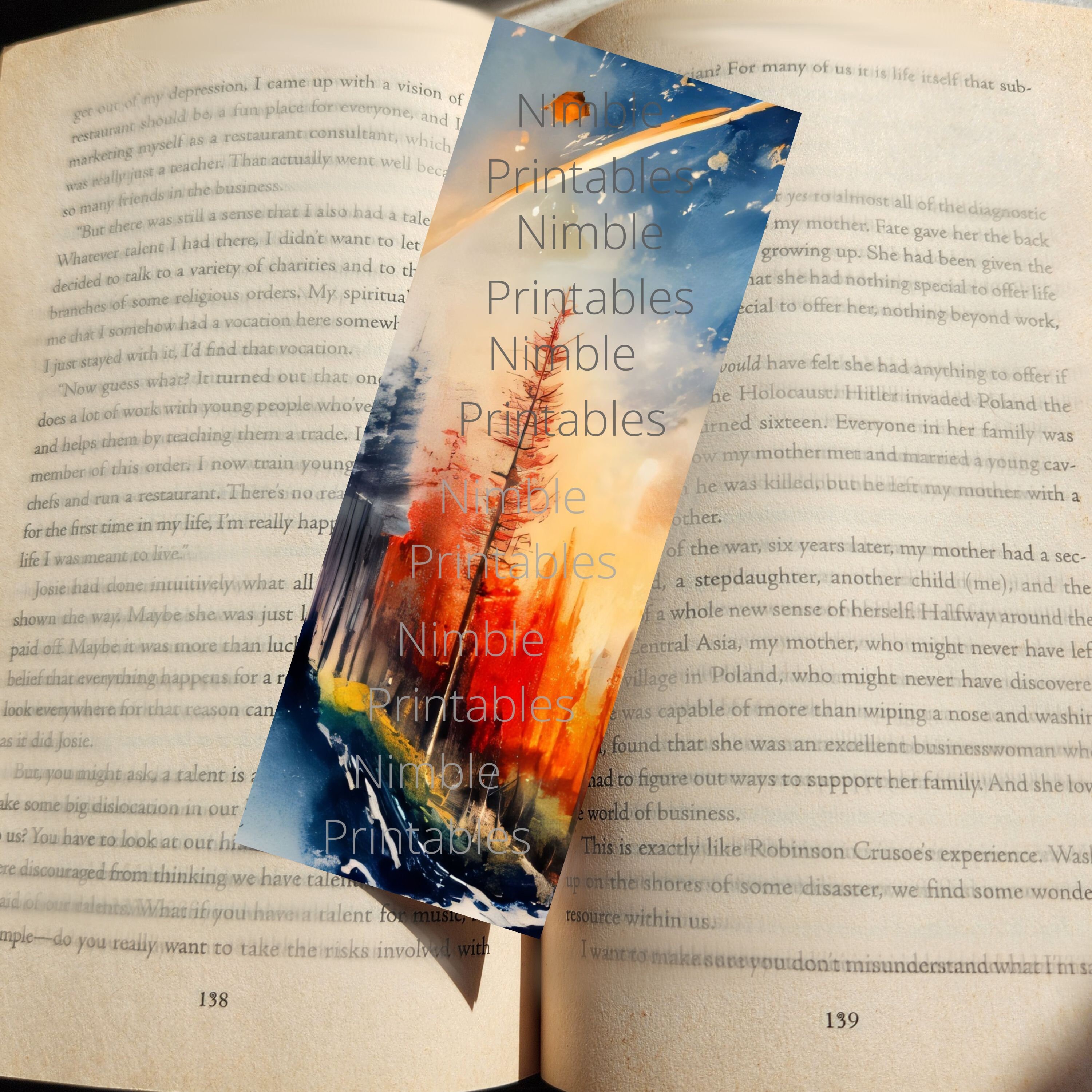 Printable Bookmarks Bundle Night Sky Theme, Digital Downloads ...