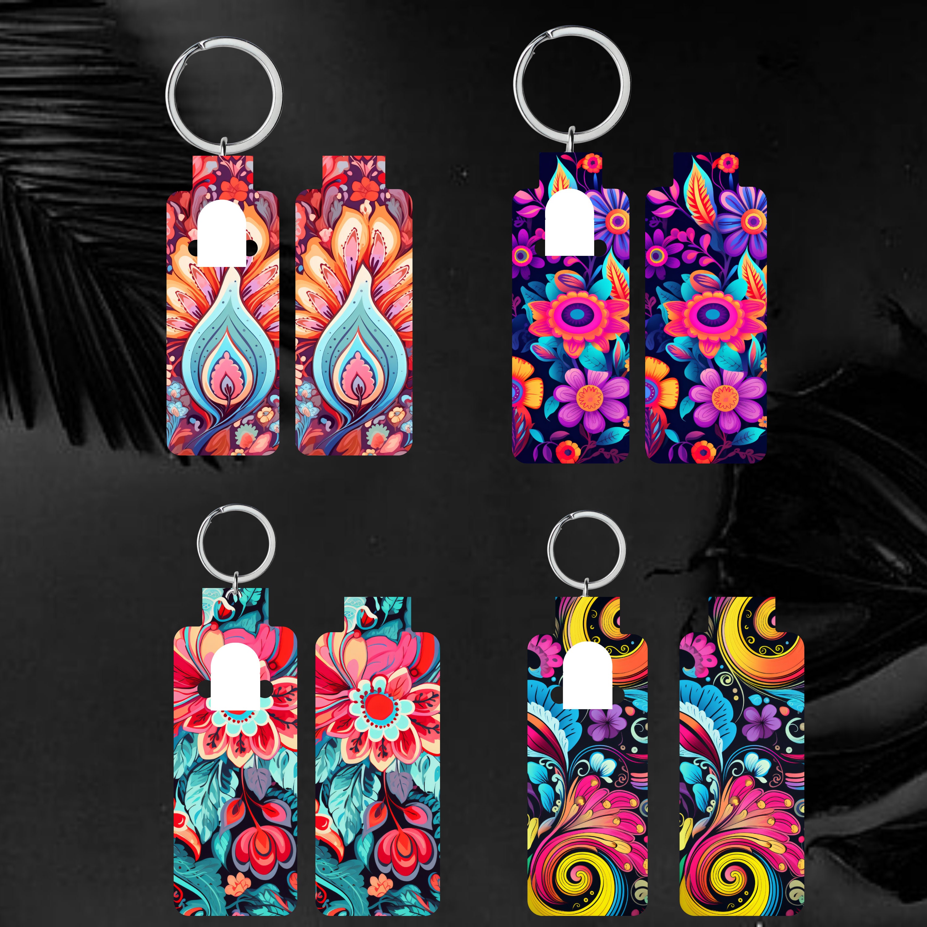 Boho Hippie Skinny Lip Balm Sublimation Bundle Skinny Lip Balm Holder ...