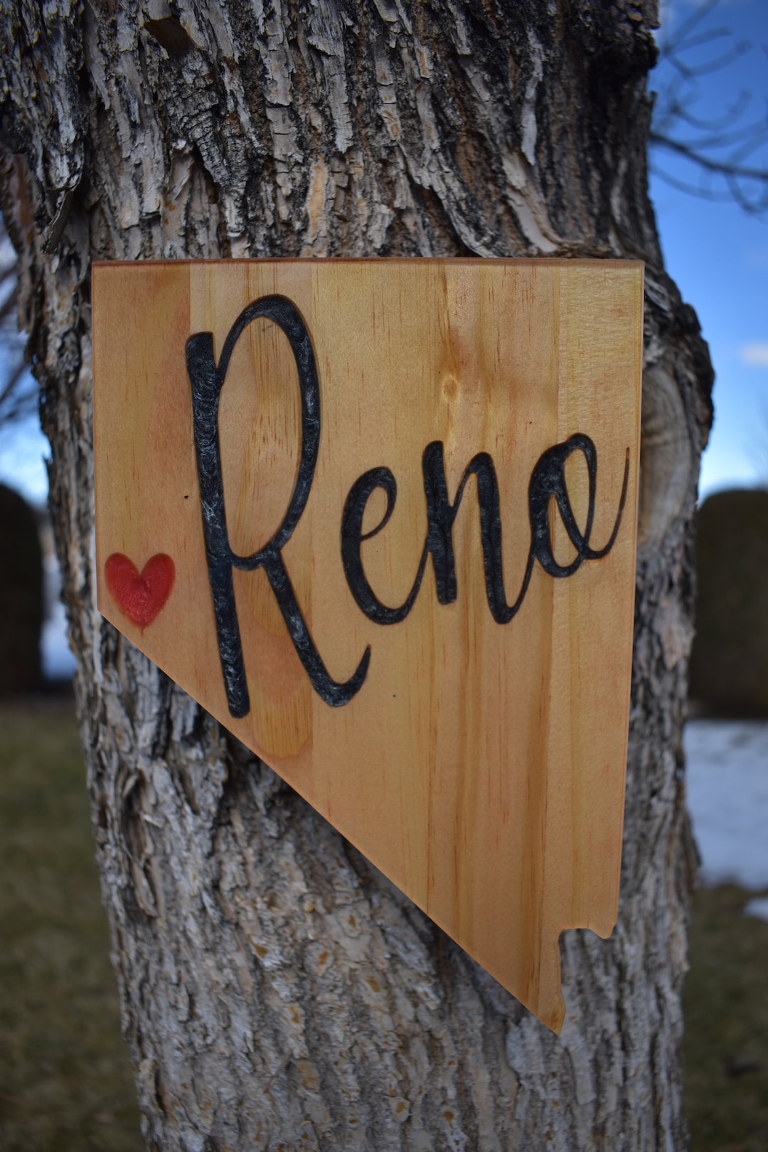 Nevada I Love Nevada Wood Resin Inlay Hand Made - Etsy