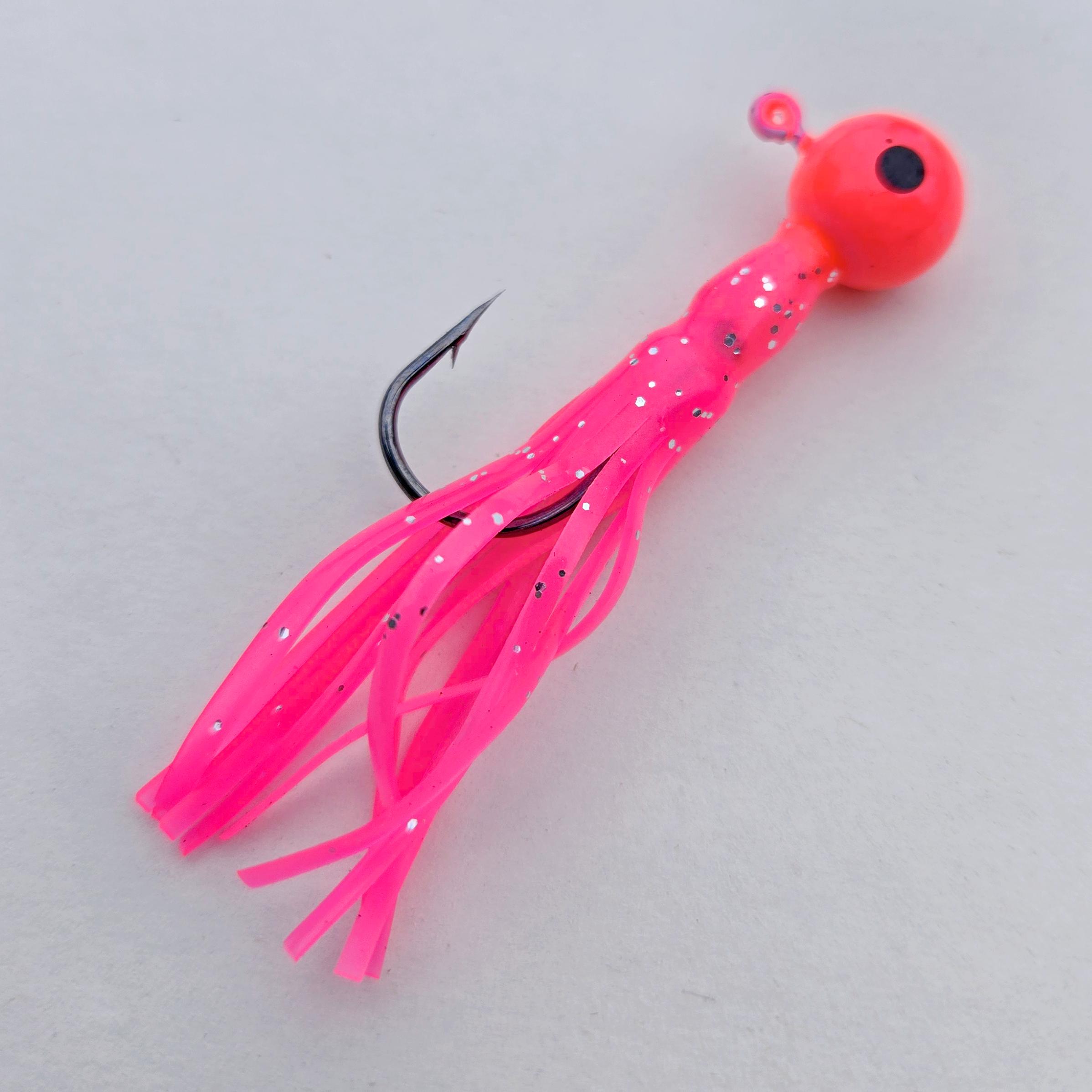 Pink Salmon Twitching Jigs – 8 Pack (1/2oz) – Perfect for PNW River ...