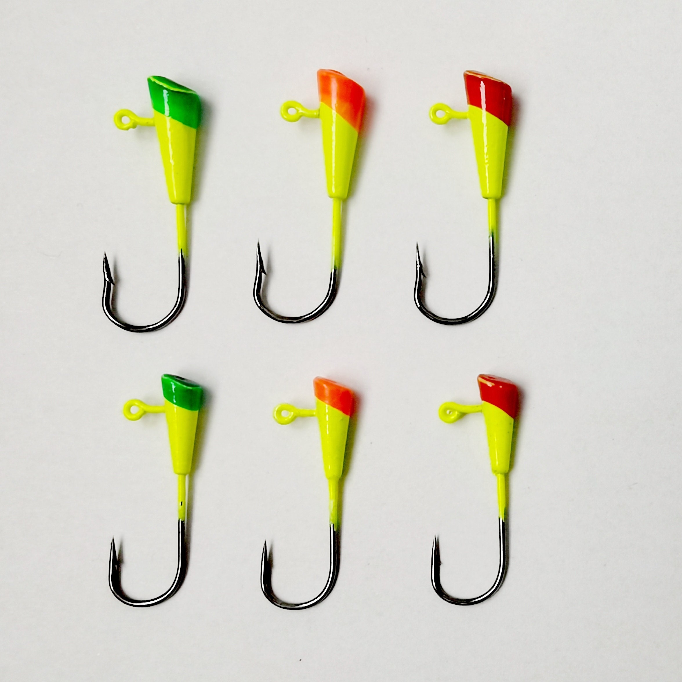 50 NEW Painted Shad Darts - 2 Weight, 3 Color Available, Shad Jighead ...