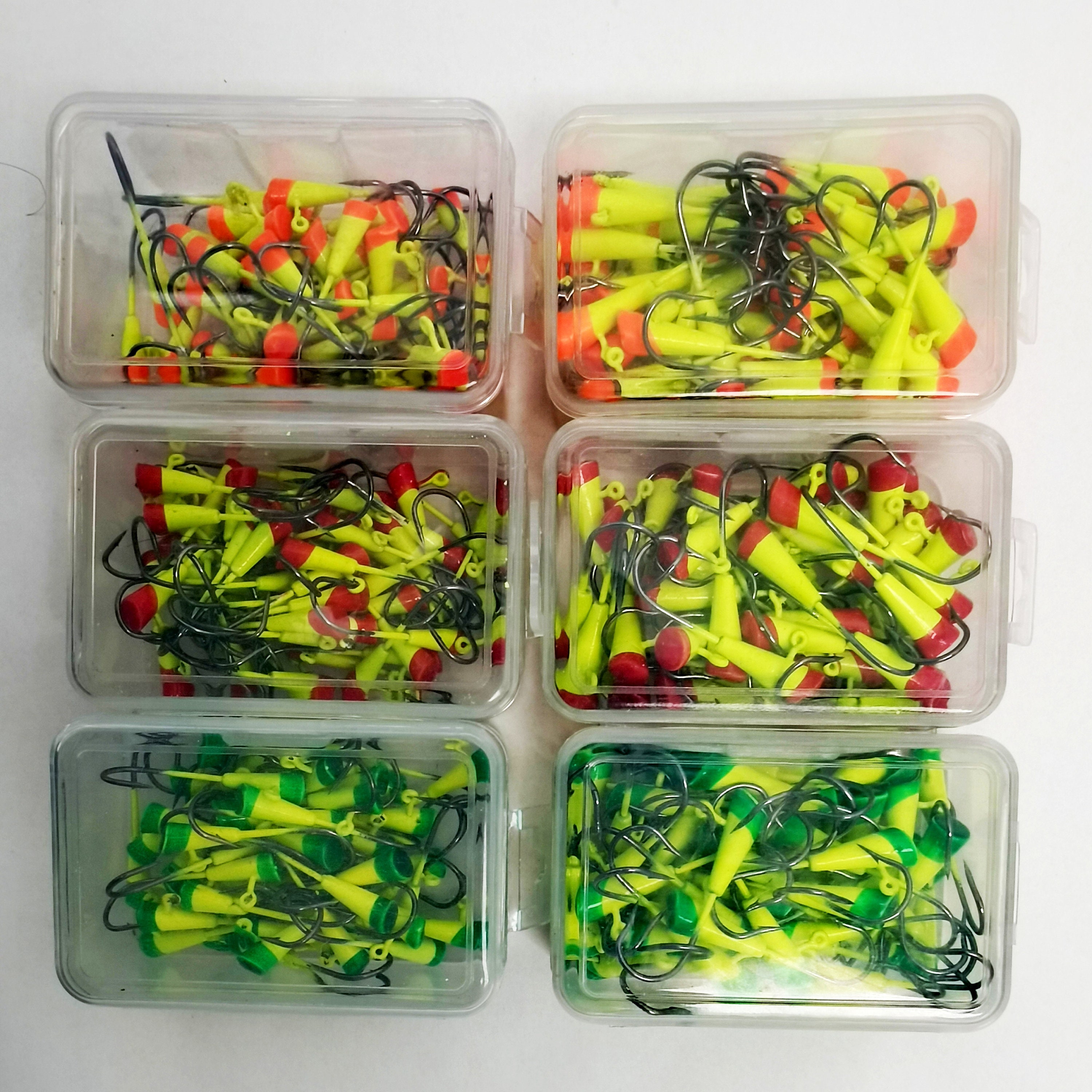 50 NEW Painted Shad Darts - 2 Weight, 3 Color Available, Shad Jighead ...