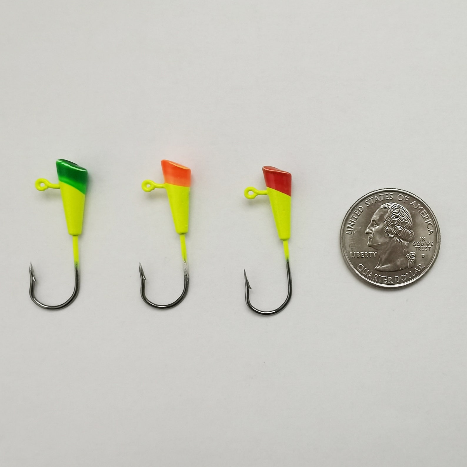 50 NEW Painted Shad Darts - 2 Weight, 3 Color Available, Shad Jighead ...