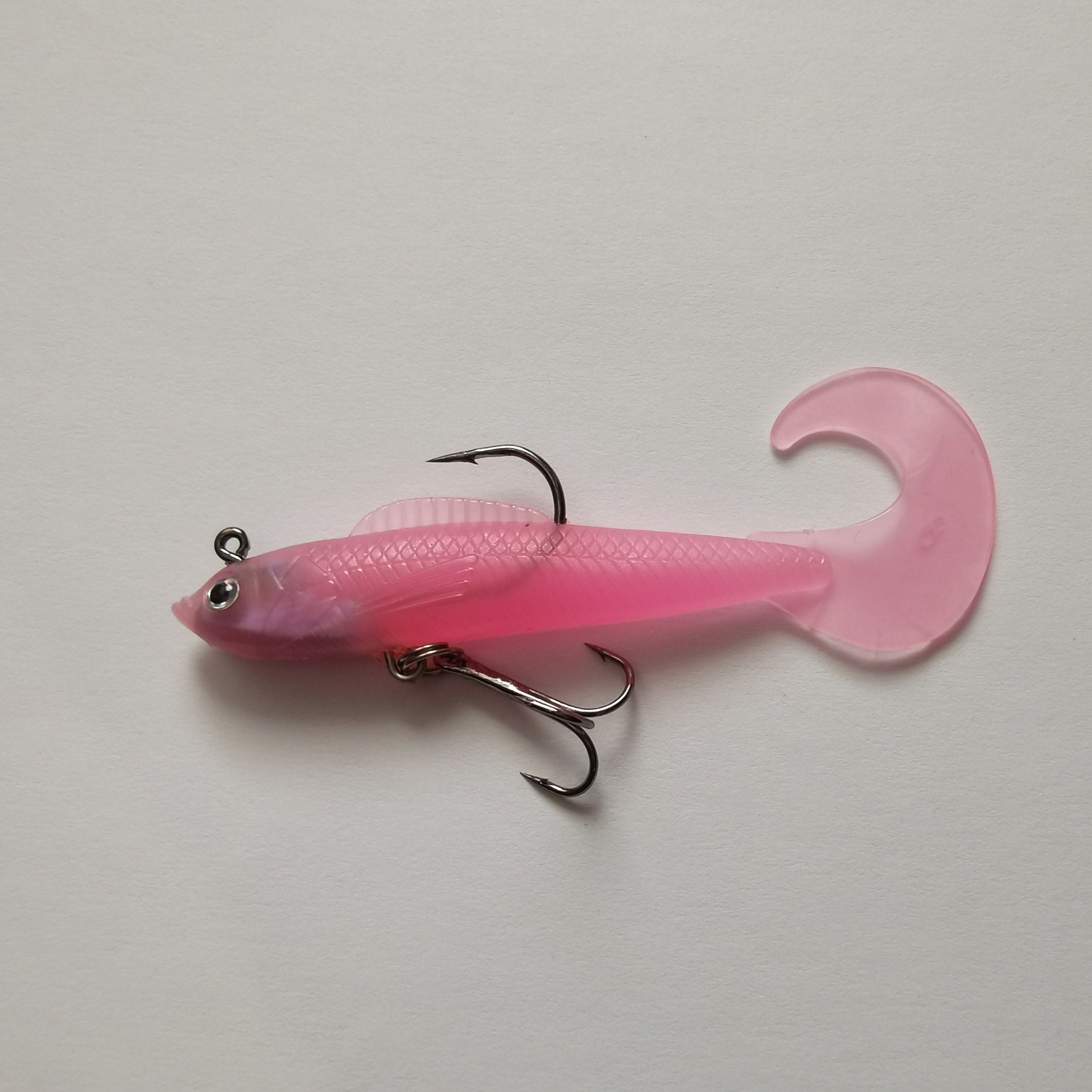 8pc Curly Tail Jig Head Swimbait Bass / Rockfish / Lingcod / Multi ...