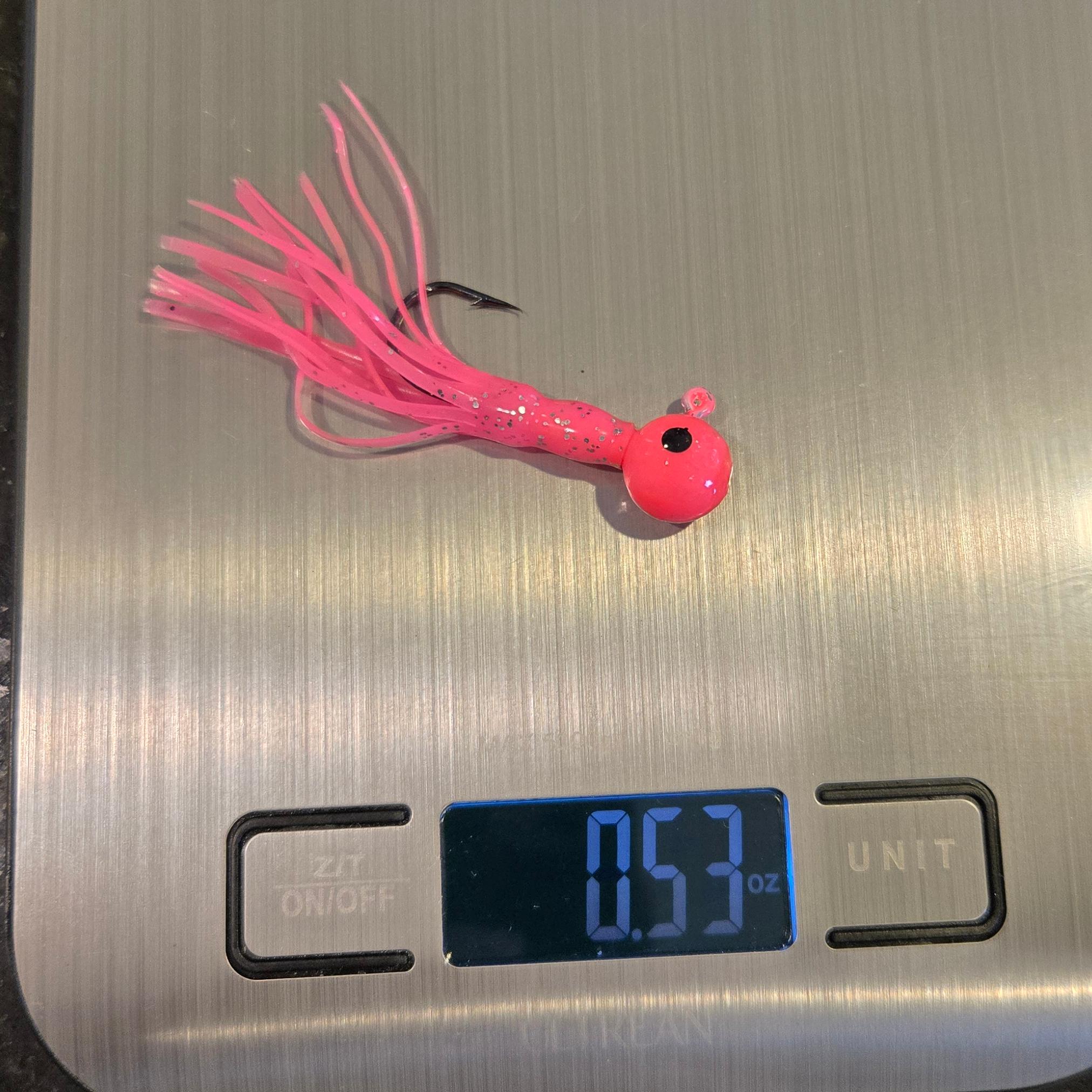 Pink Salmon Twitching Jigs – 8 Pack (1/2oz) – Perfect for PNW River ...