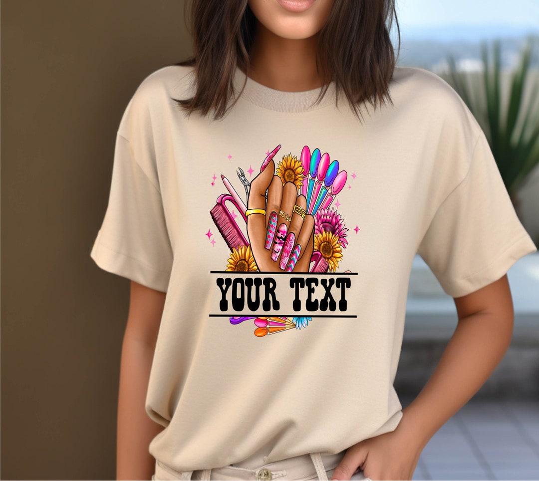 Custom Nail Tech Shirt,esthetician Shirt,nail Boss Shirt,cosmotologist ...
