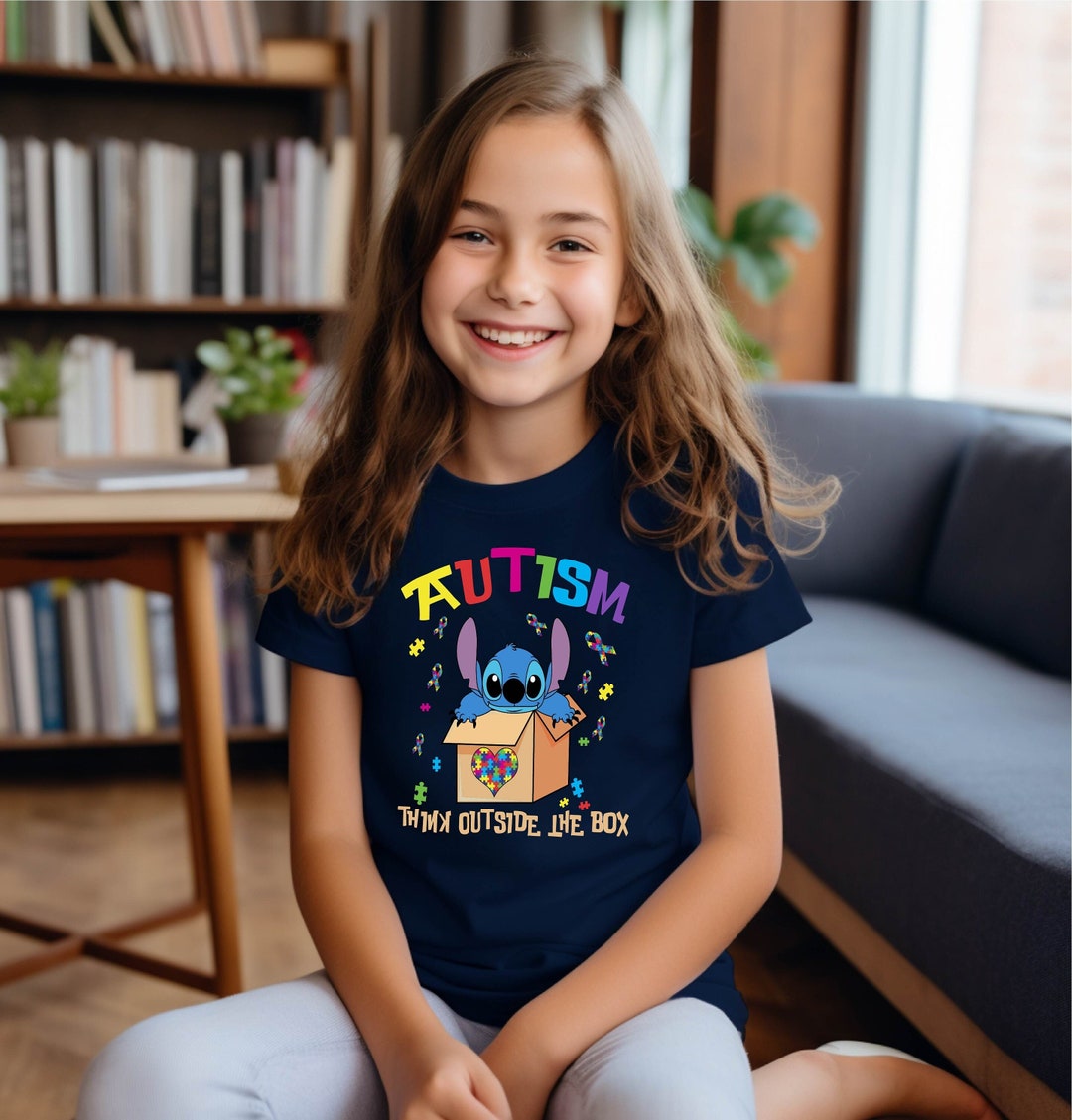 Think Outside the Box Shirt,stitch Autism Shirt,lilo and Stitch,aloha ...