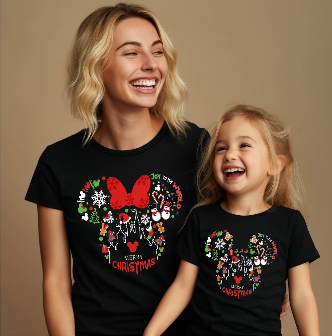 Disney Castle Lights Shirts,mickey Christmas Shirt,minnie Christmas ...