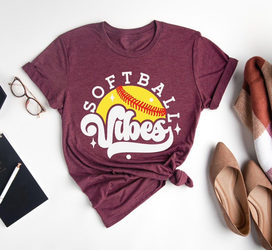 Softball Vibes Shirt,cute Sports Shirt,softball Season,softball Team ...