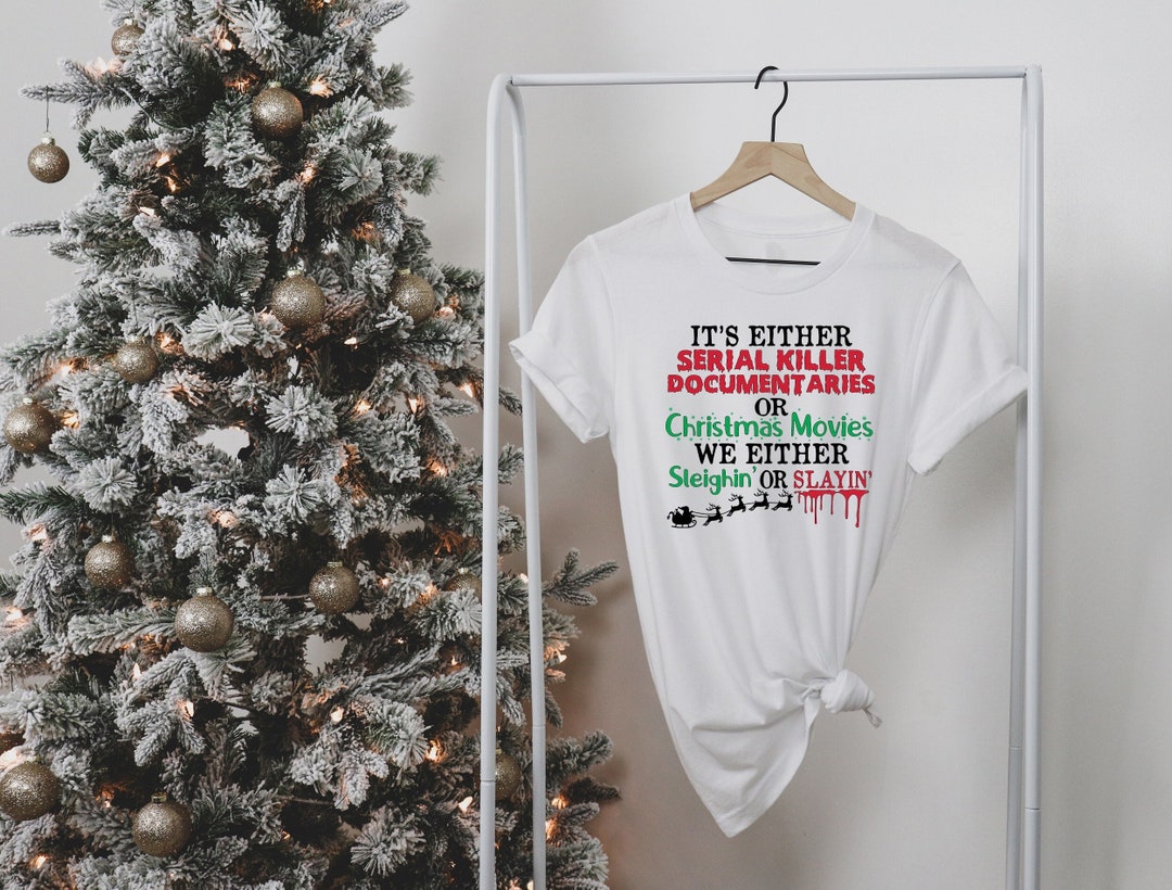 True Crime Christmas Shirt, Documentary Fan, Christmas Movie Fan ...