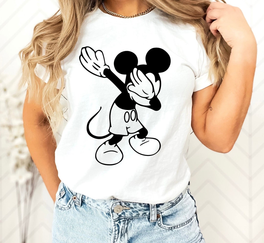 Disney Mickey Dabbing Shirt,funny Disney Kid Shirt,family Matching ...