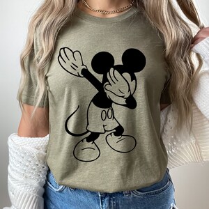 Disney Mickey Dabbing Shirt,funny Disney Kid Shirt,family Matching ...