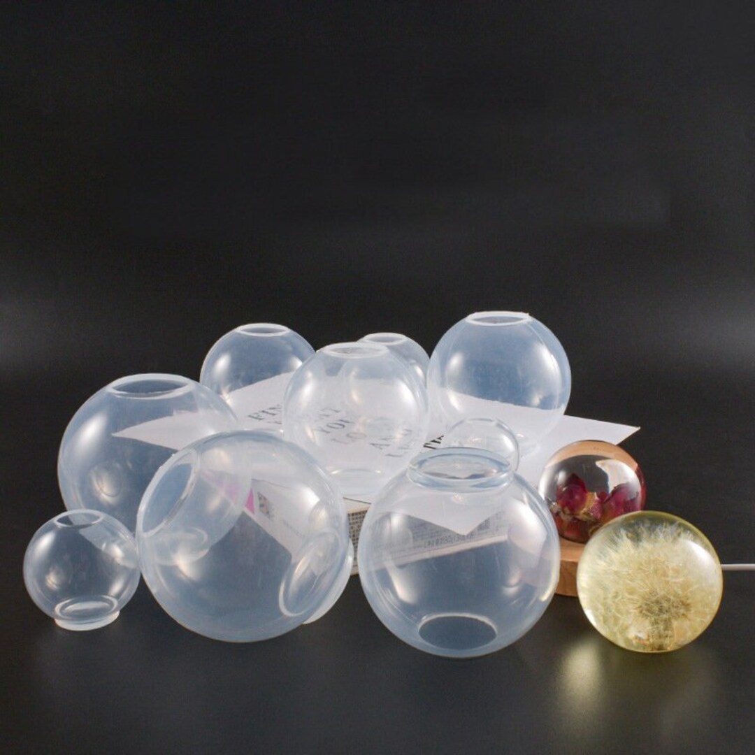 Spherical Silicone Mold, 2-10 Cm Resin Silicone Mold, Spherical ...