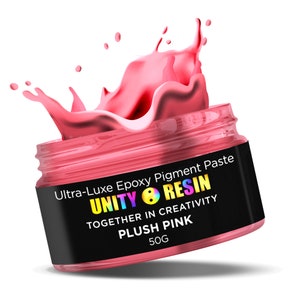 Ultra- Luxe' Epoxy Pigment Paste-plush PINK, Resin Art, Pink Mica ...
