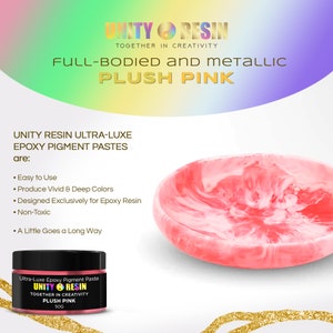 Ultra- Luxe' Epoxy Pigment Paste-plush PINK, Resin Art, Pink Mica ...