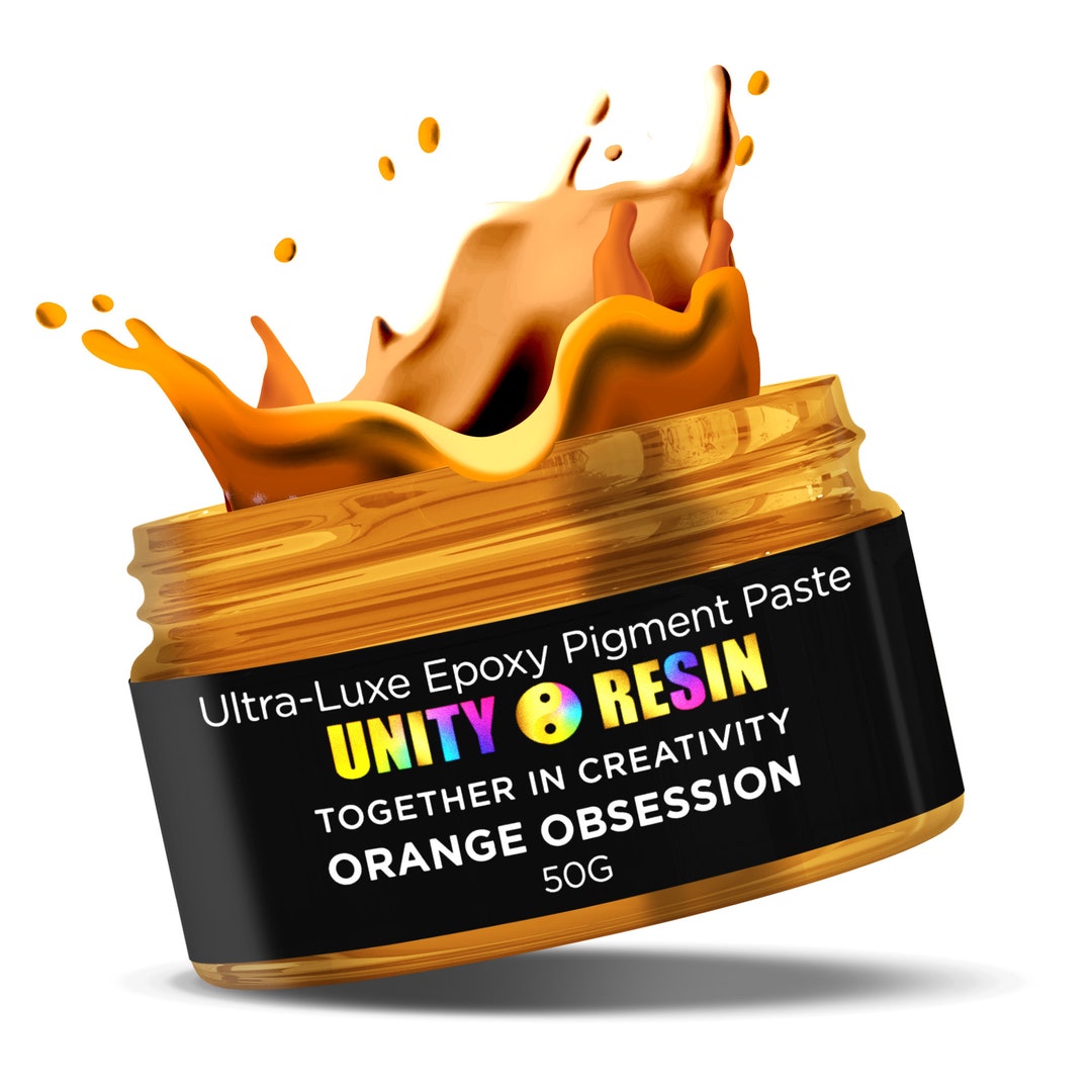 Ultra- Luxe' Epoxy Pigment Paste-orange OBSESSION, Resin Craft, Resin ...