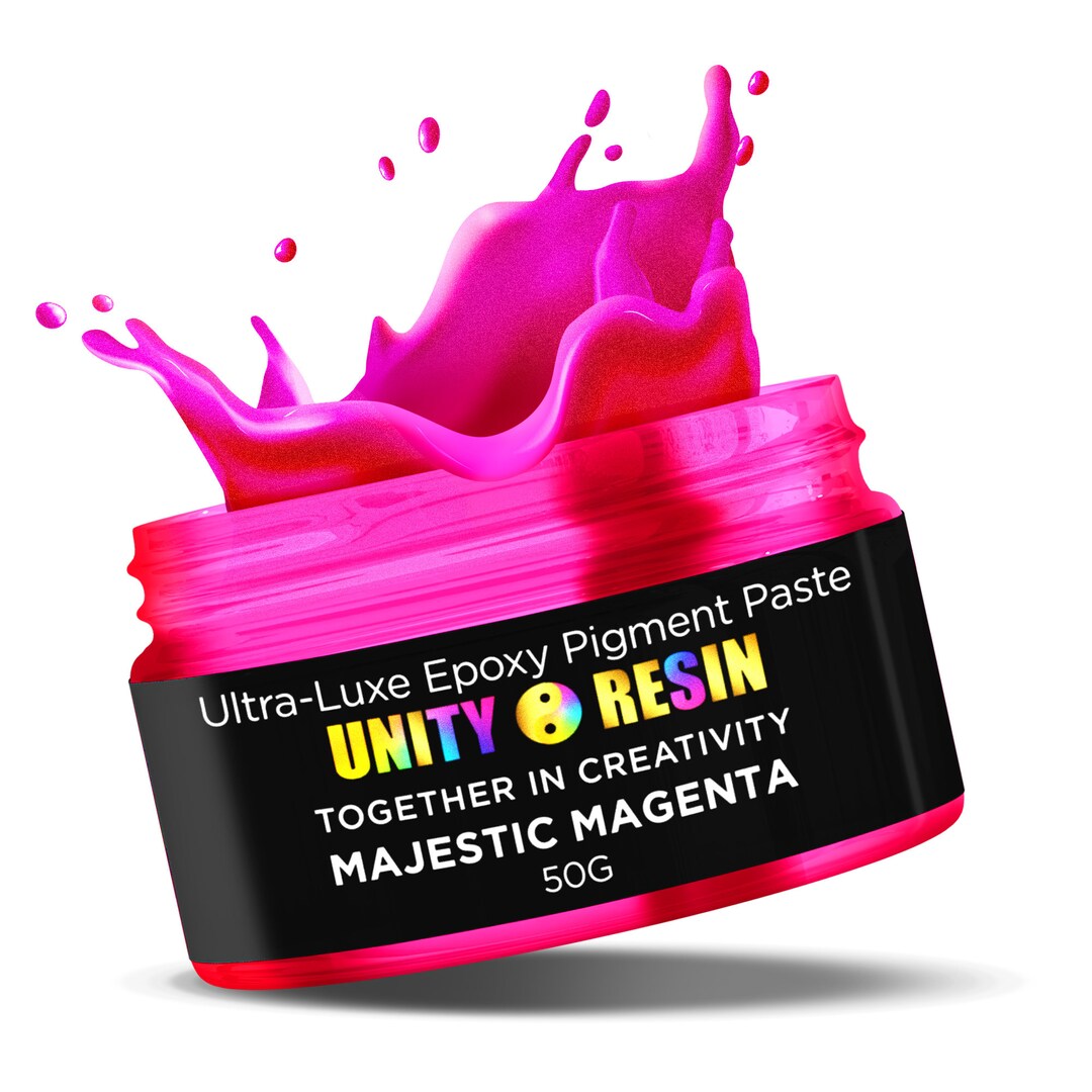 Ultra- Luxe' Epoxy Pigment Paste-majestic MAGENTA Resin Art, Pink Mica ...