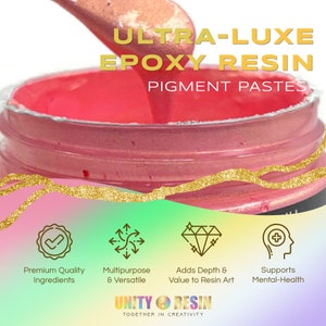 Ultra- Luxe' Epoxy Pigment Paste-plush PINK, Resin Art, Pink Mica ...