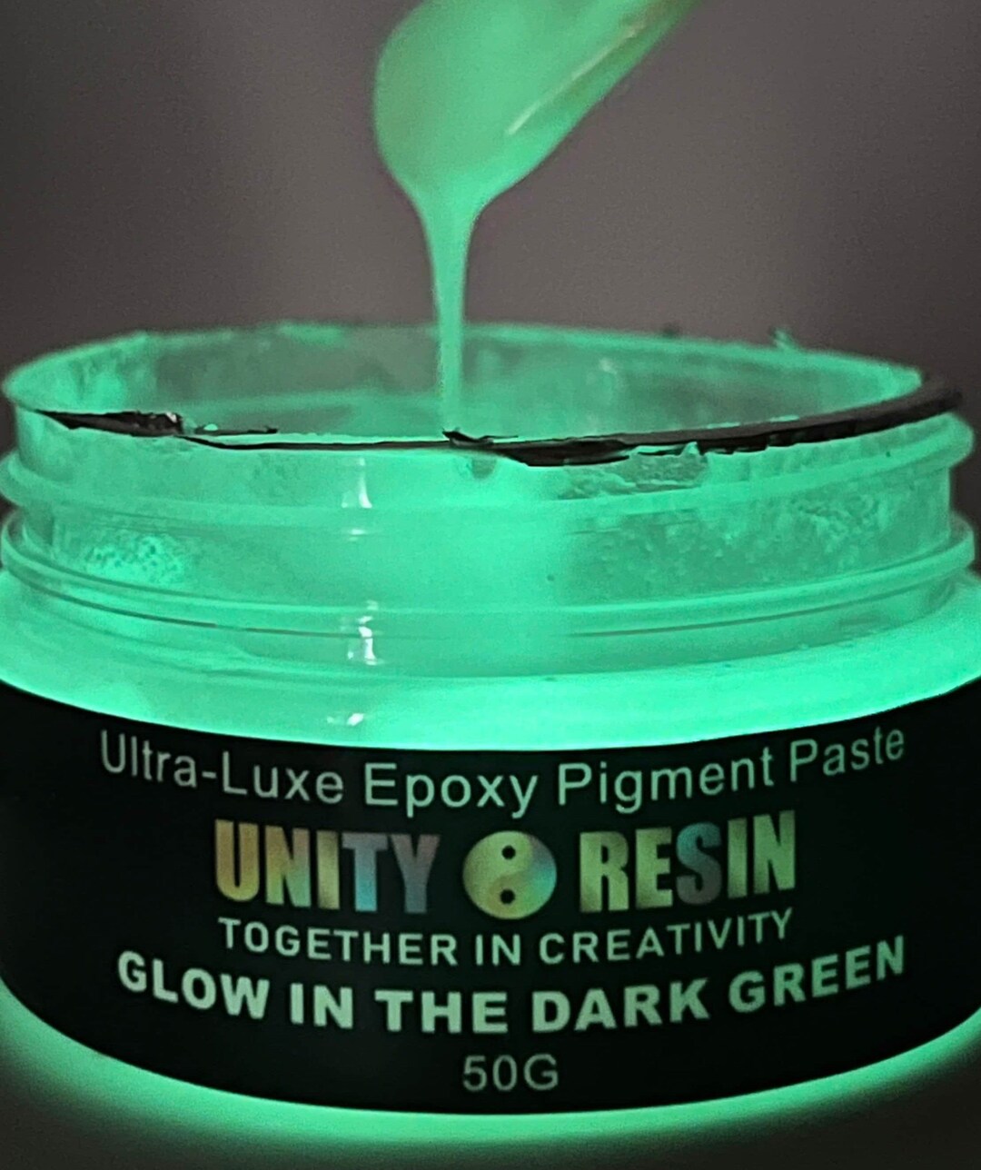 Ultra Luxe' Epoxy Pigment Paste-glow in the DARK GREEN - Etsy