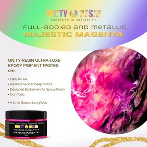 Ultra- Luxe' Epoxy Pigment Paste-majestic MAGENTA Resin Art, Pink Mica ...