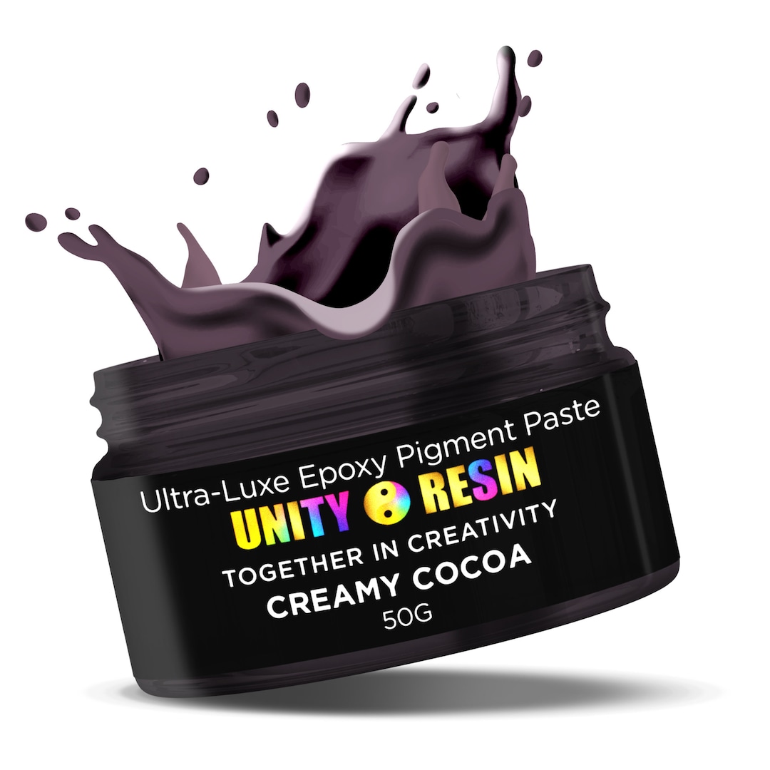 Ultra- Luxe' Epoxy Pigment Paste-creamy COCOA- Discounted Color, Resin ...