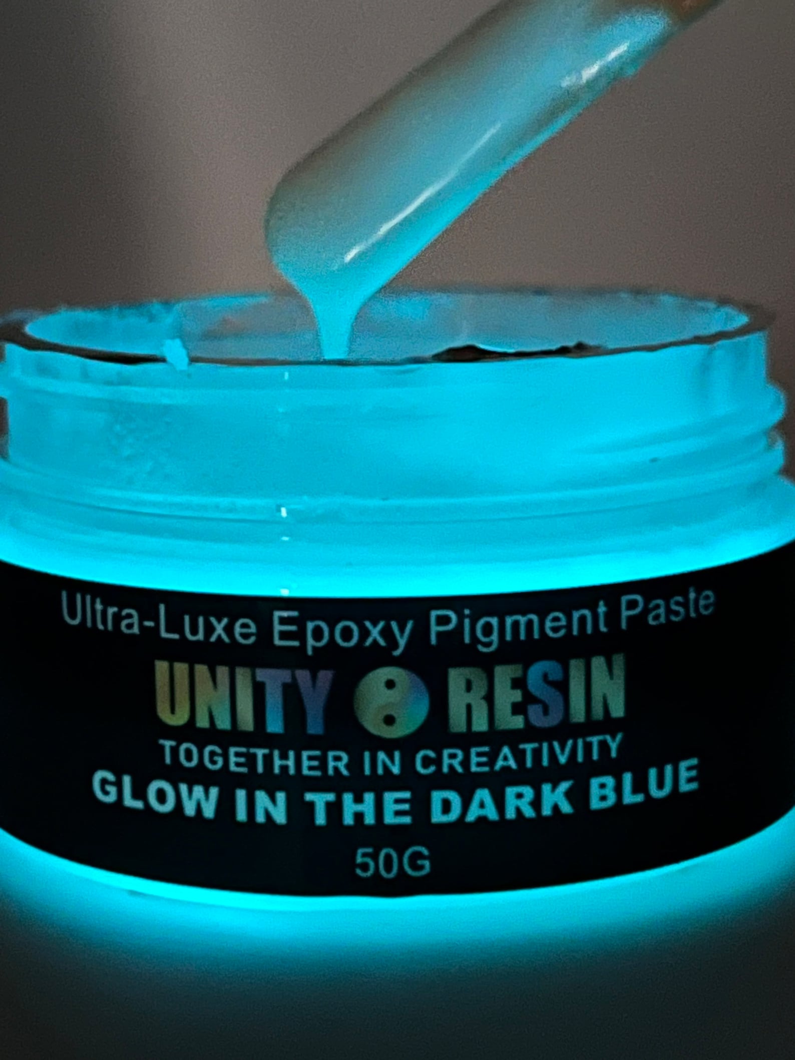 Ultra Luxe' Epoxy Pigment Paste-glow in the DARK BLUE - Etsy