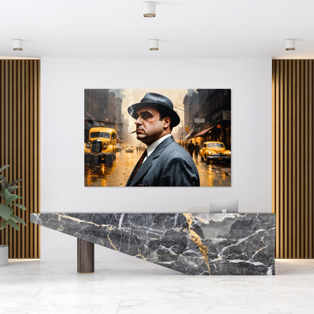 Wandbild AL CAPONE MAFIA, Modern Kunst Art Leinwand, Acrylglas, Poster ...