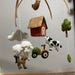 Farm Animal Baby Mobile - Handmade Movable Crib Mobile With Cow, Horse ...
