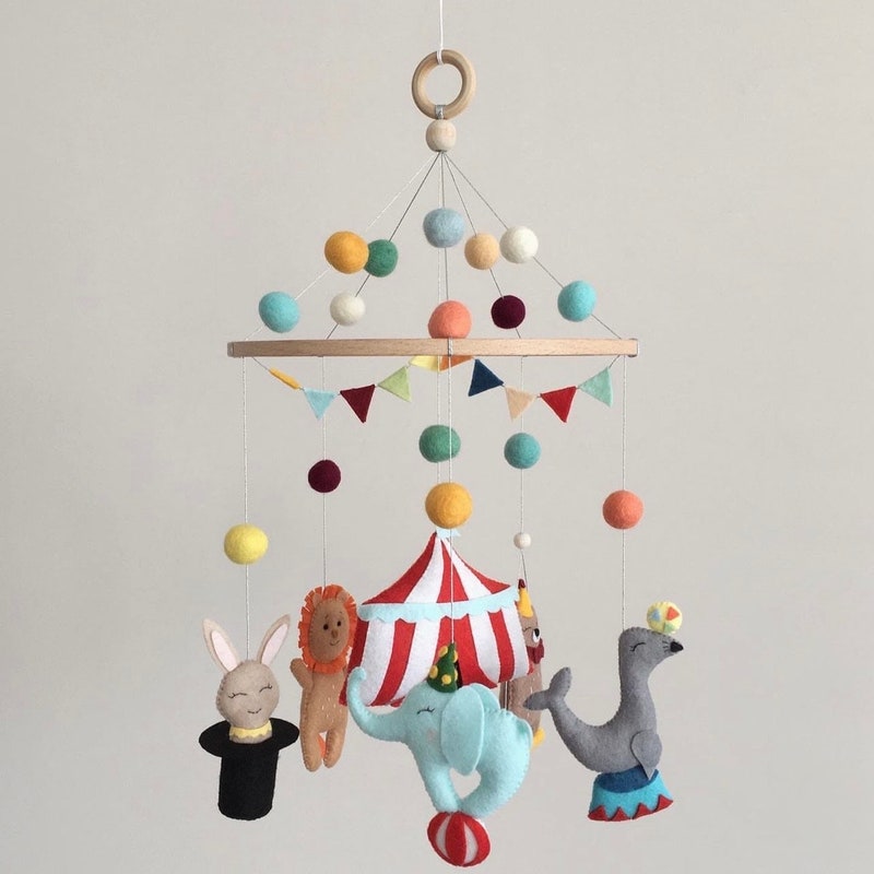 Crib Mobile Circus - Etsy
