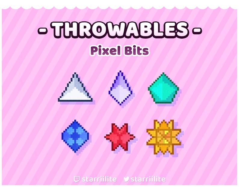 Throwable/bits Badges : Twitch Bits (2D) - Vtuber Streaming Assets for ...