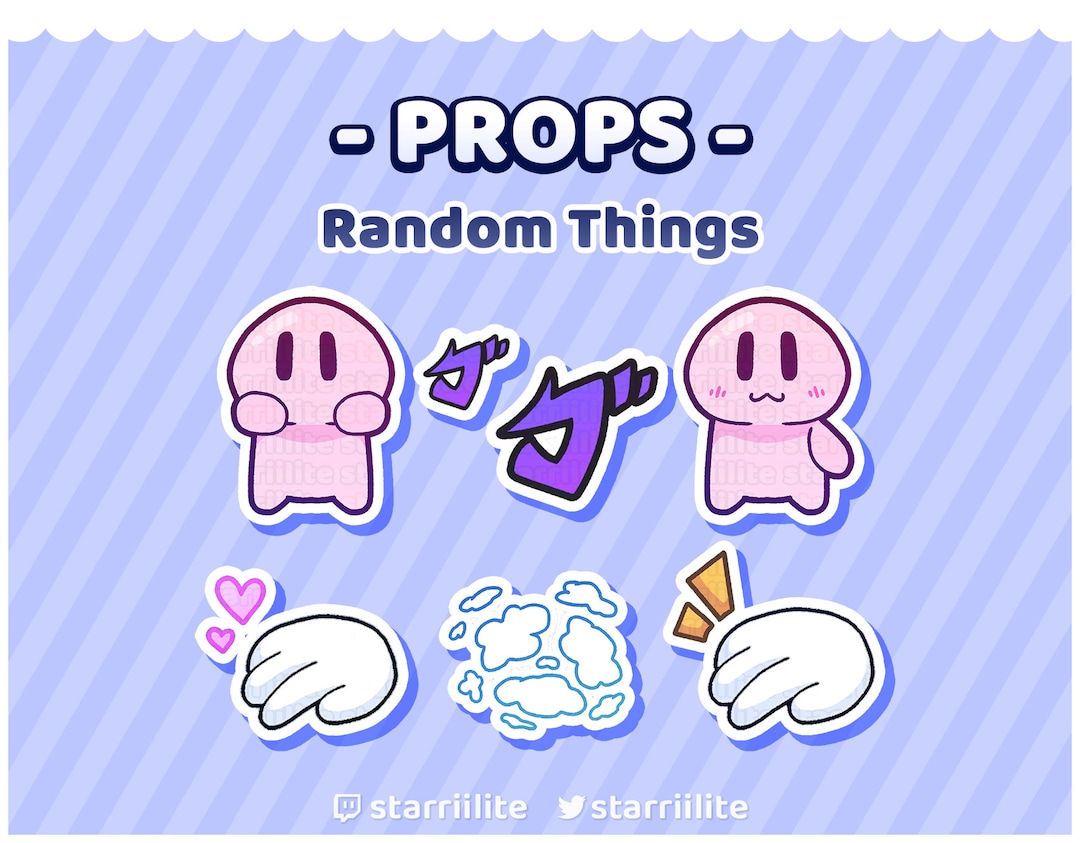 Cute Assorted Props - Vtuber Streaming Assets for OBS • Vtuber Studio ...
