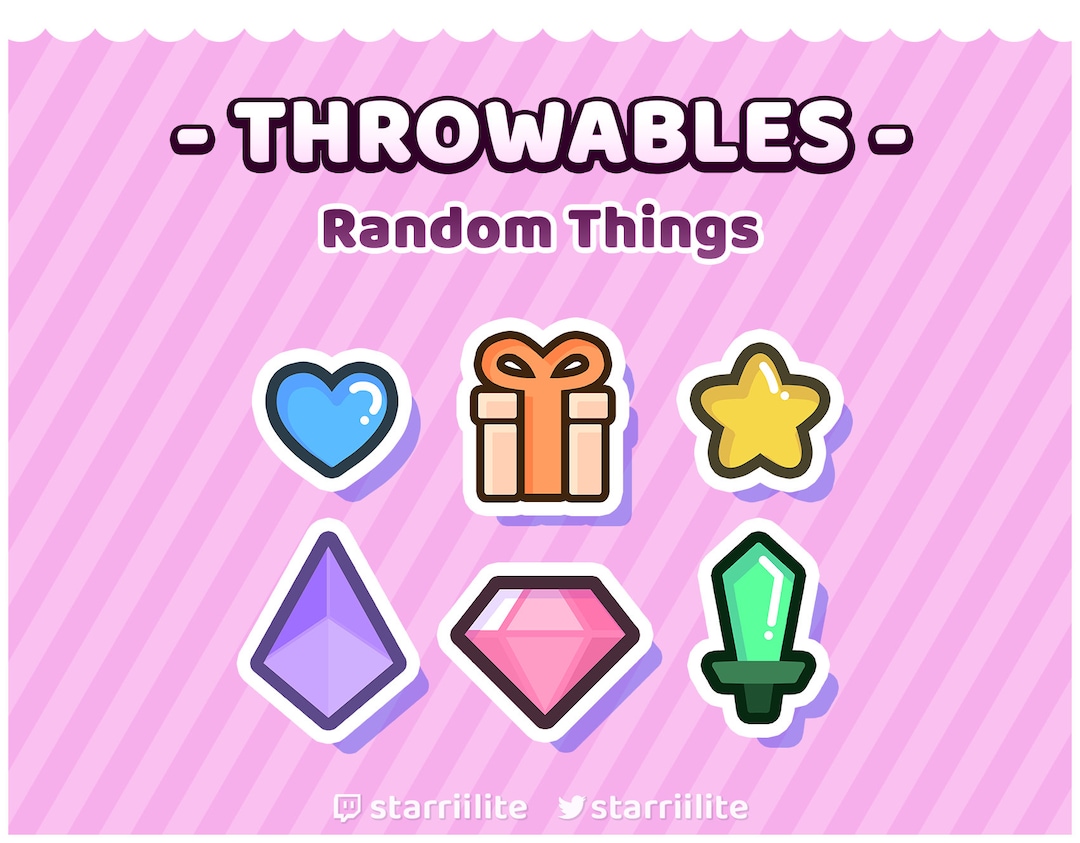 Throwable/sub/bits Badges : Cute Shapes 2D Vtuber Streaming Assets for ...