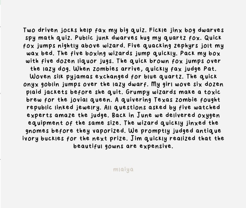 Mlaiya Handwritten Font for Digital Planning for Personal Use, Planning ...