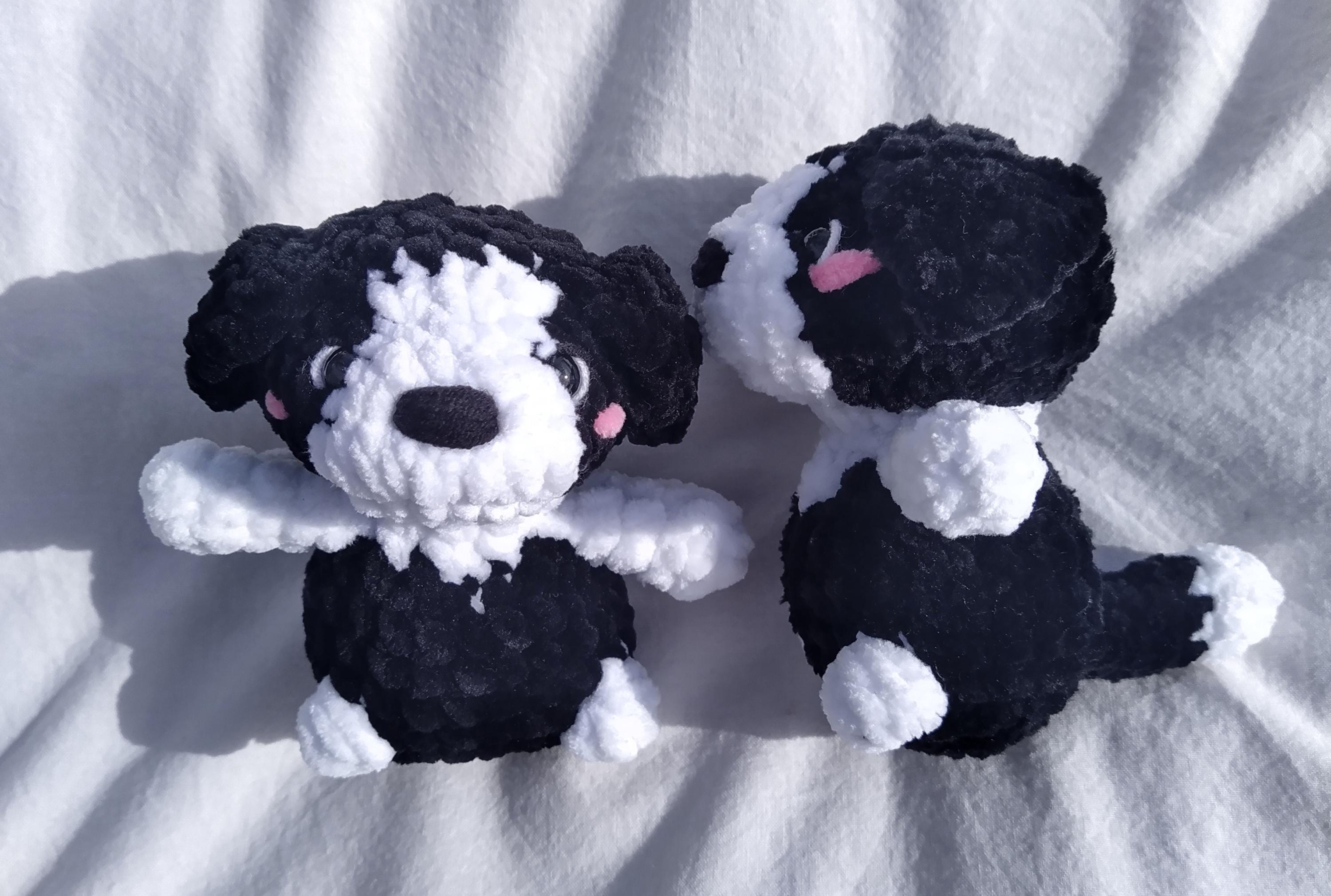 NO SEW Border Collie Crochet Pattern, Dog Animal Plushie PDF, Amigurumi ...