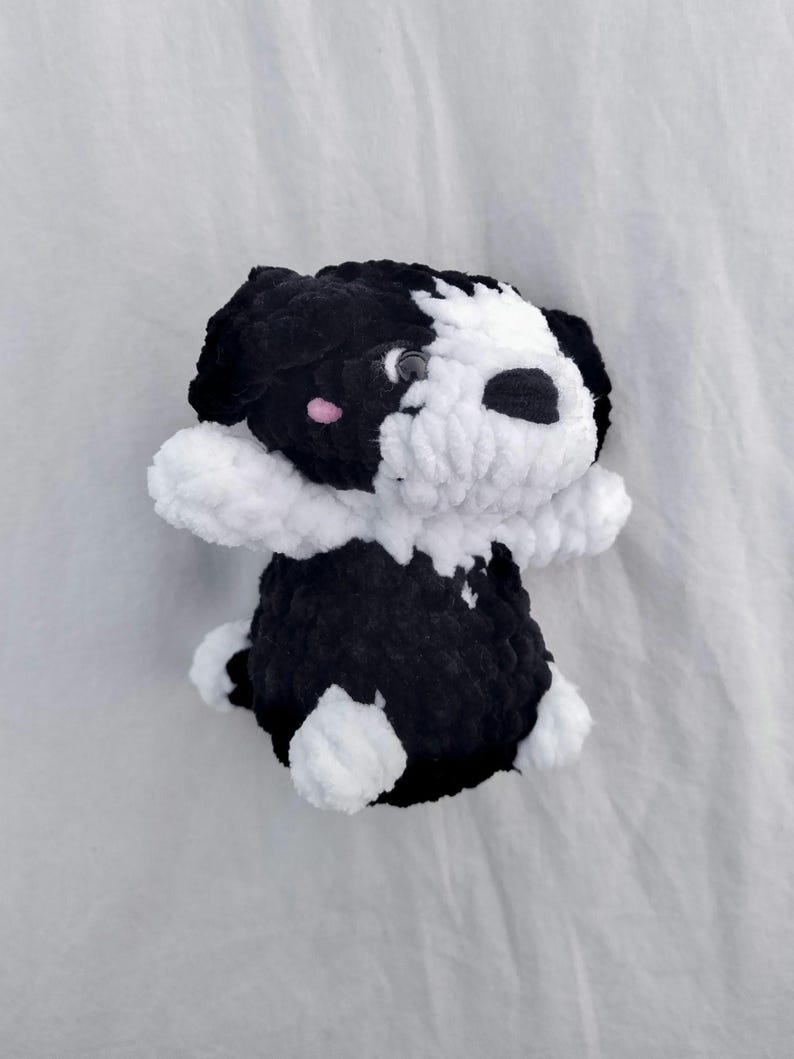 NO SEW Border Collie Crochet Pattern, Dog Animal Plushie PDF, Amigurumi ...