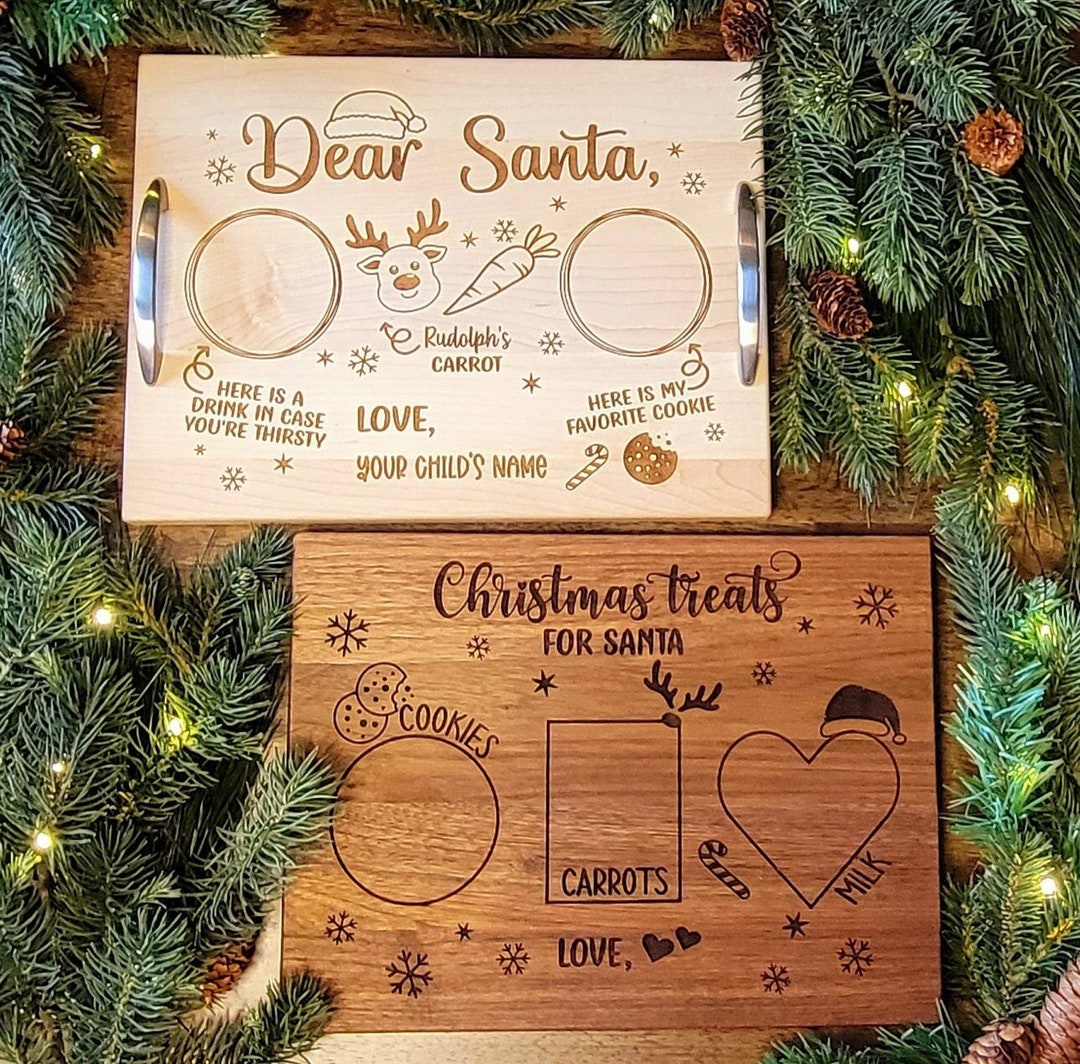 Personalized Santa Treat Tray | Cute Tray for Santa's Treats! | Santa ...