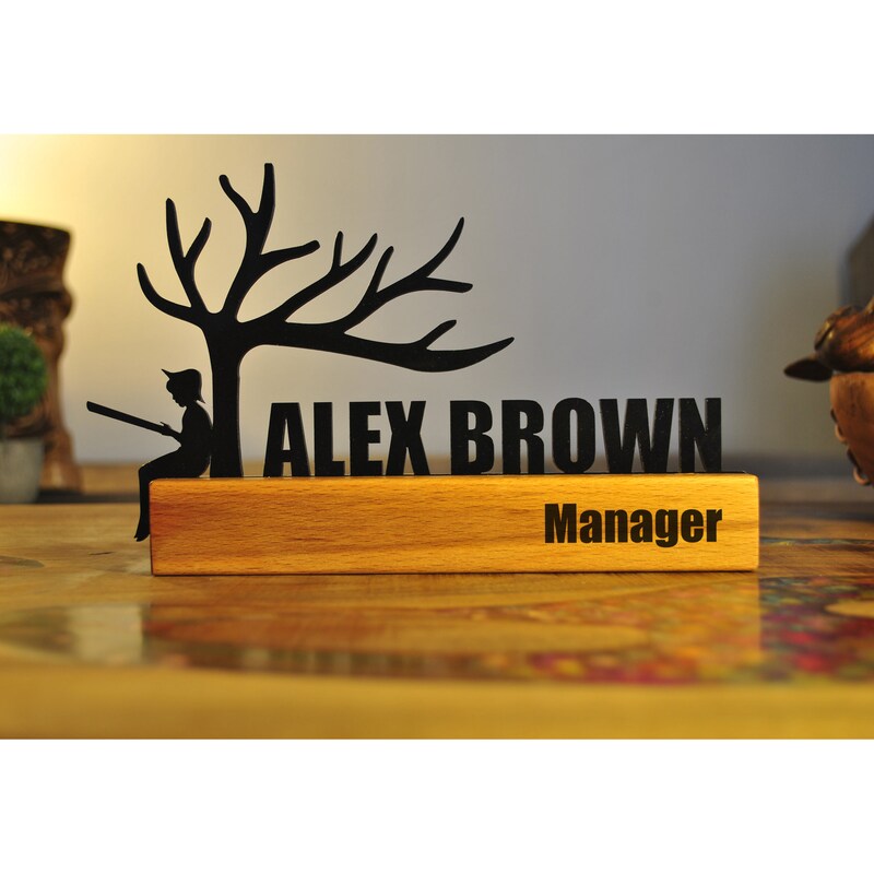 Desk Name Plate - Etsy