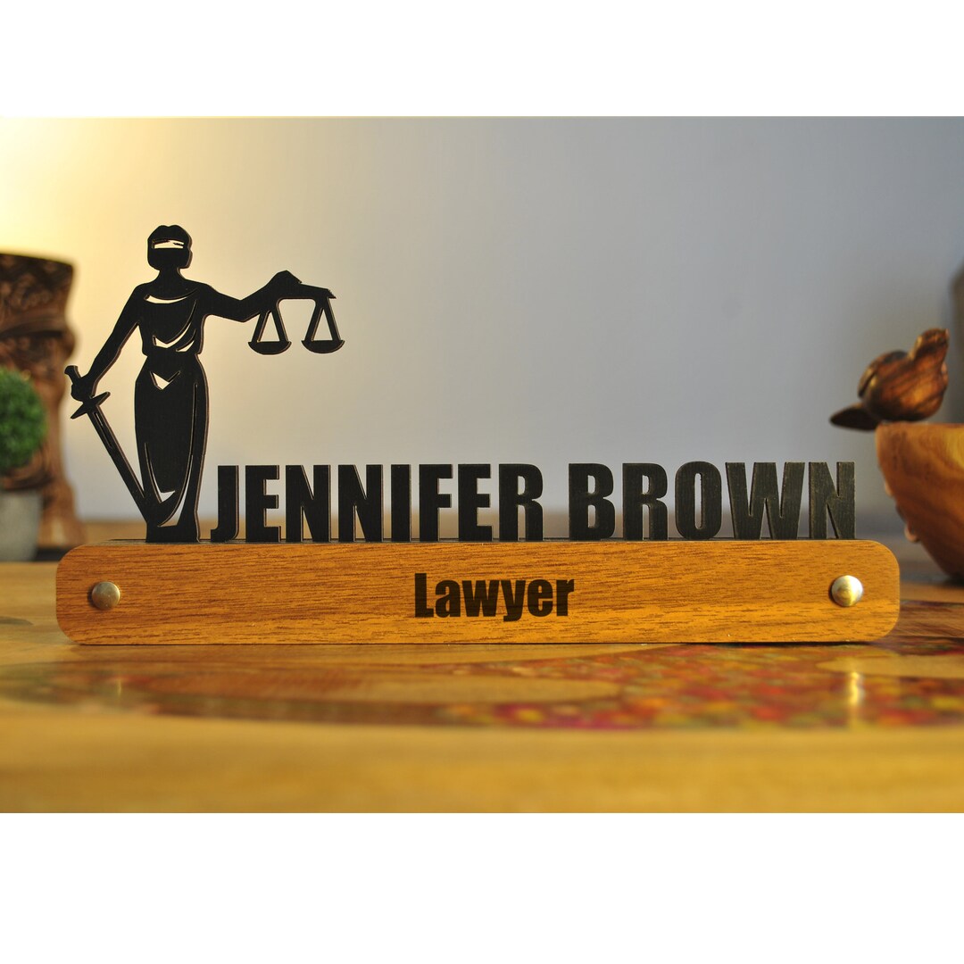 Desk Name Plate for Attorney/lawyer - Custom Design Desk Name Plate ...