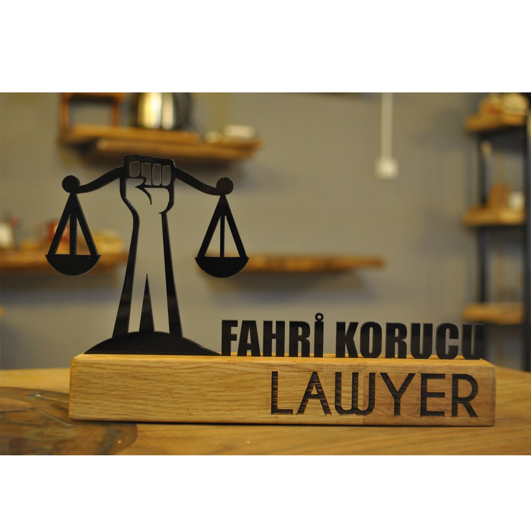 Desk Name Plate for Lawyer, Name Plate for Desk, Custom Design Desk ...