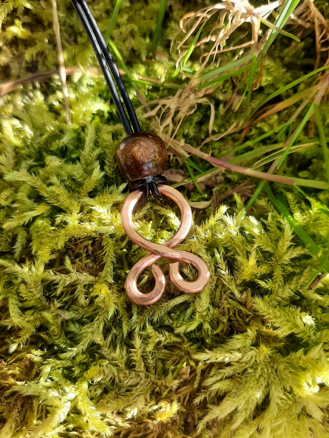 Troll Cross Necklace Made From Hammered Copper - Protection - Norse ...